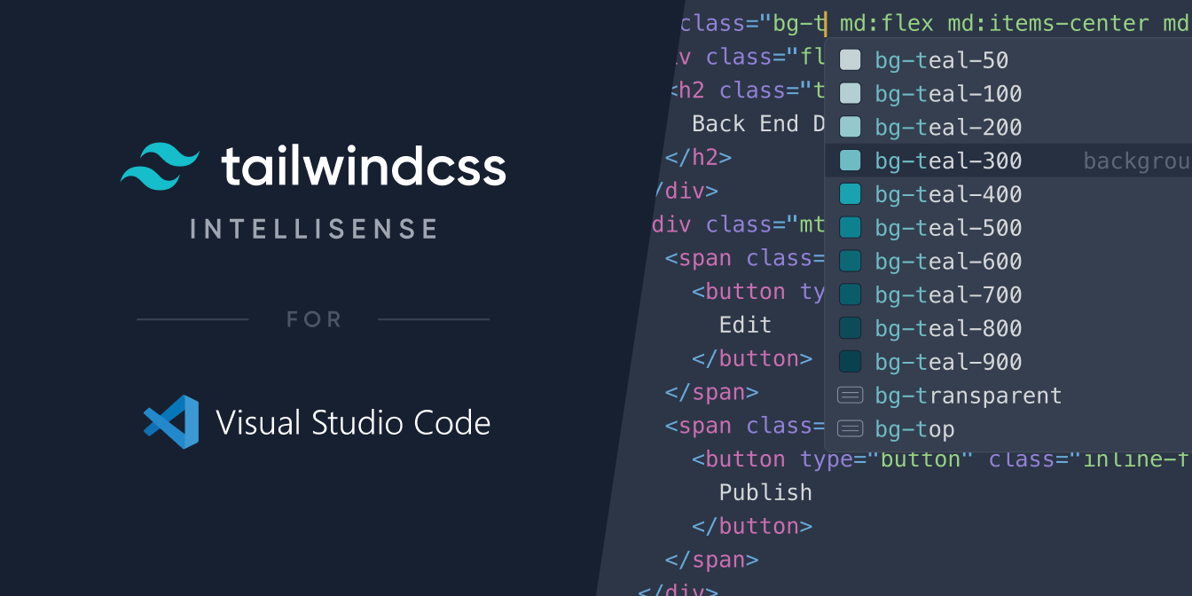 Editor Support Tailwind CSS